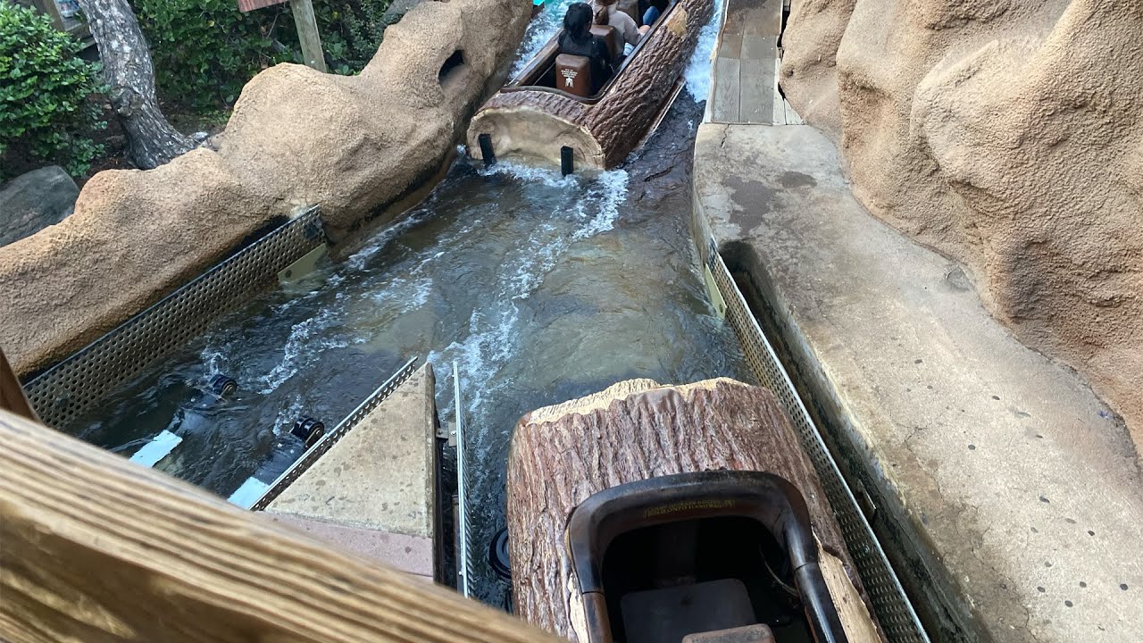 TIMBER MOUNTAIN LOG RIDE IN KNOTTS BERRY FARM SECOND SEAT - YouTube