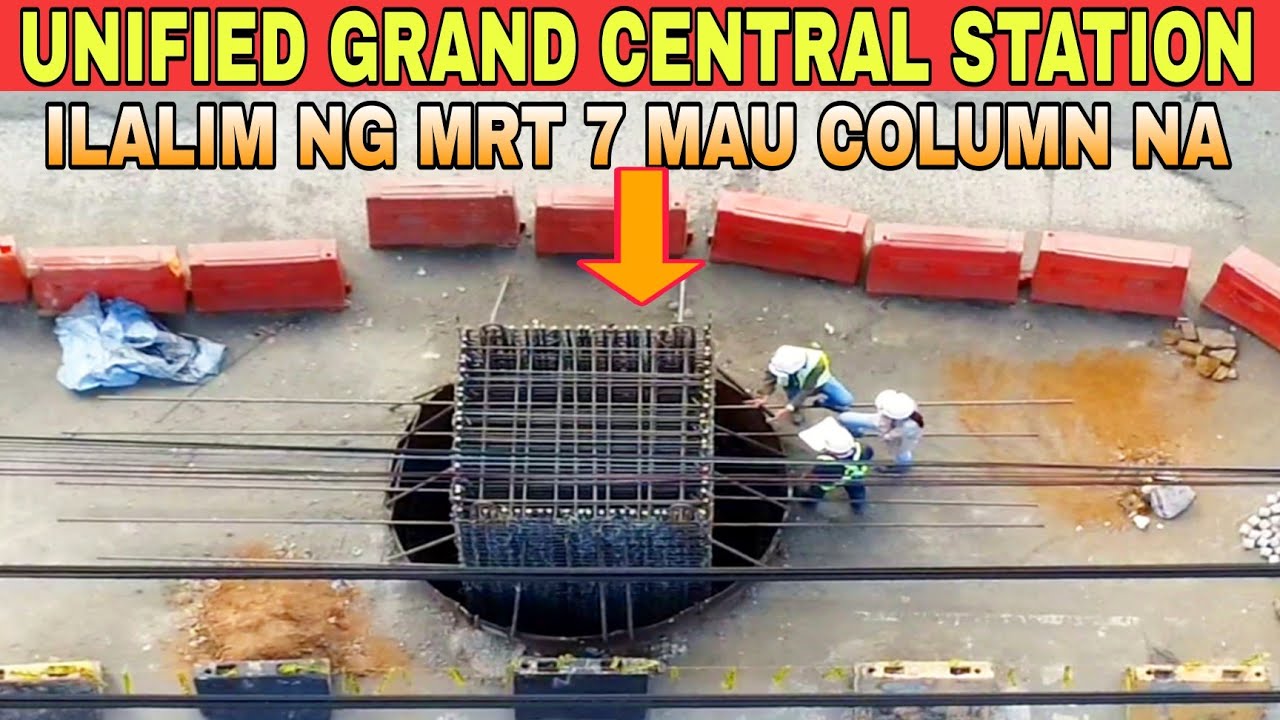 Ilalim ng MRT 7 may column na MRT7 North Ave Common Station UNIFIED ...