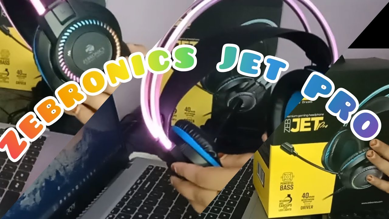 Zebronics Jet PRO Premium Wired Gaming On Ear Headphone with LED for ...
