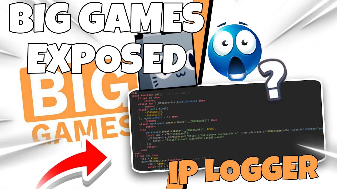 BIG GAMES IS USING IP LOGGERS?! [ROBLOX BIG GAMES EXPOSED] 😱 - YouTube