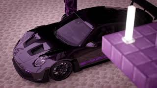 Porsche 911 GT3RS Minecraft Car Live Wallpaper 4K