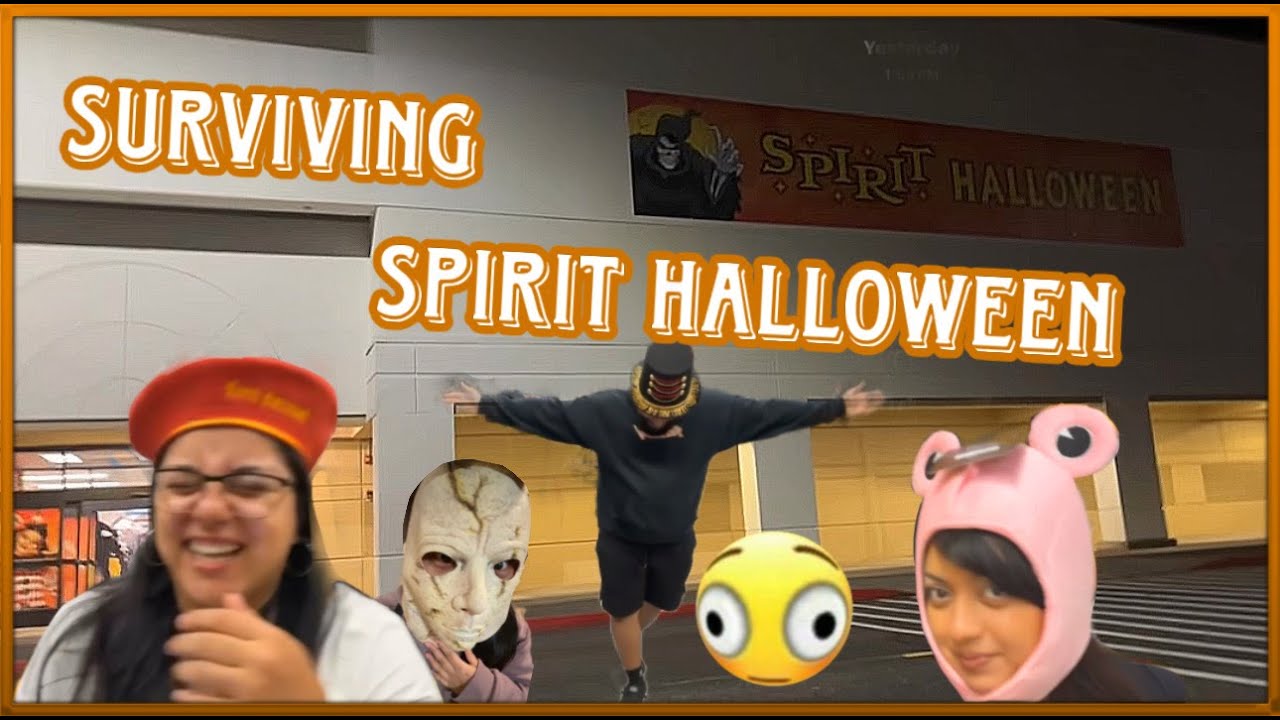 SURVIVING SPIRIT HALLOWEEN *WE GOT KICKED OUT* - YouTube