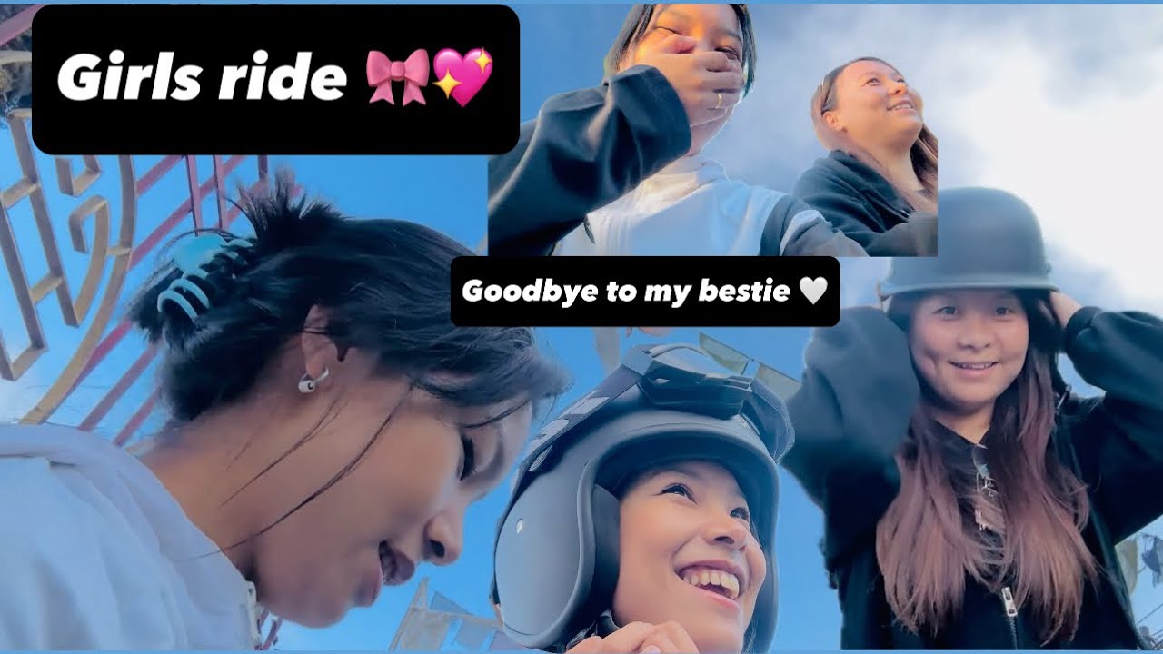 GIRLS RIDE 🎀GOODBYE TO BESTIE 🧿 ️🥹was a good day 💖 - YouTube