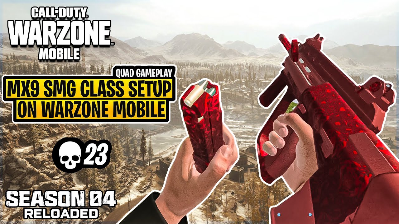 WARZONE MOBILE GAMEPLAY - MX9 SMG CLASS SETUP ON WARZONE MOBILE # ...