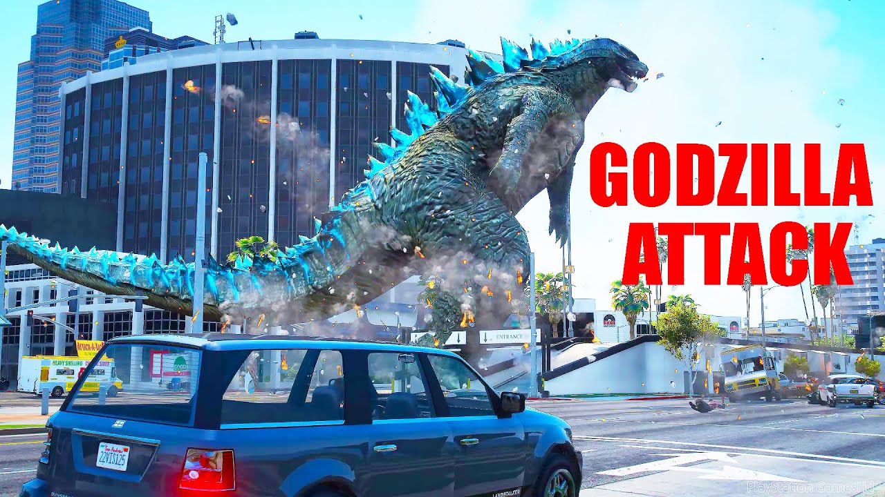 Godzilla come in Grand theft Auto 5 Gameplay | Gta 5 gameplay | gta v ...