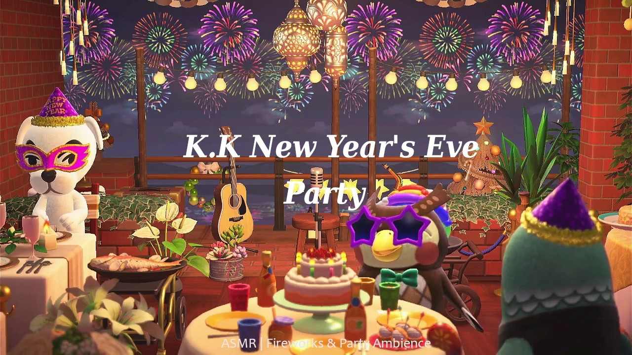 K.K's New Year's Eve Rooftop Party 🥂🎊🎉 | No Music | Fireworks & Party ...