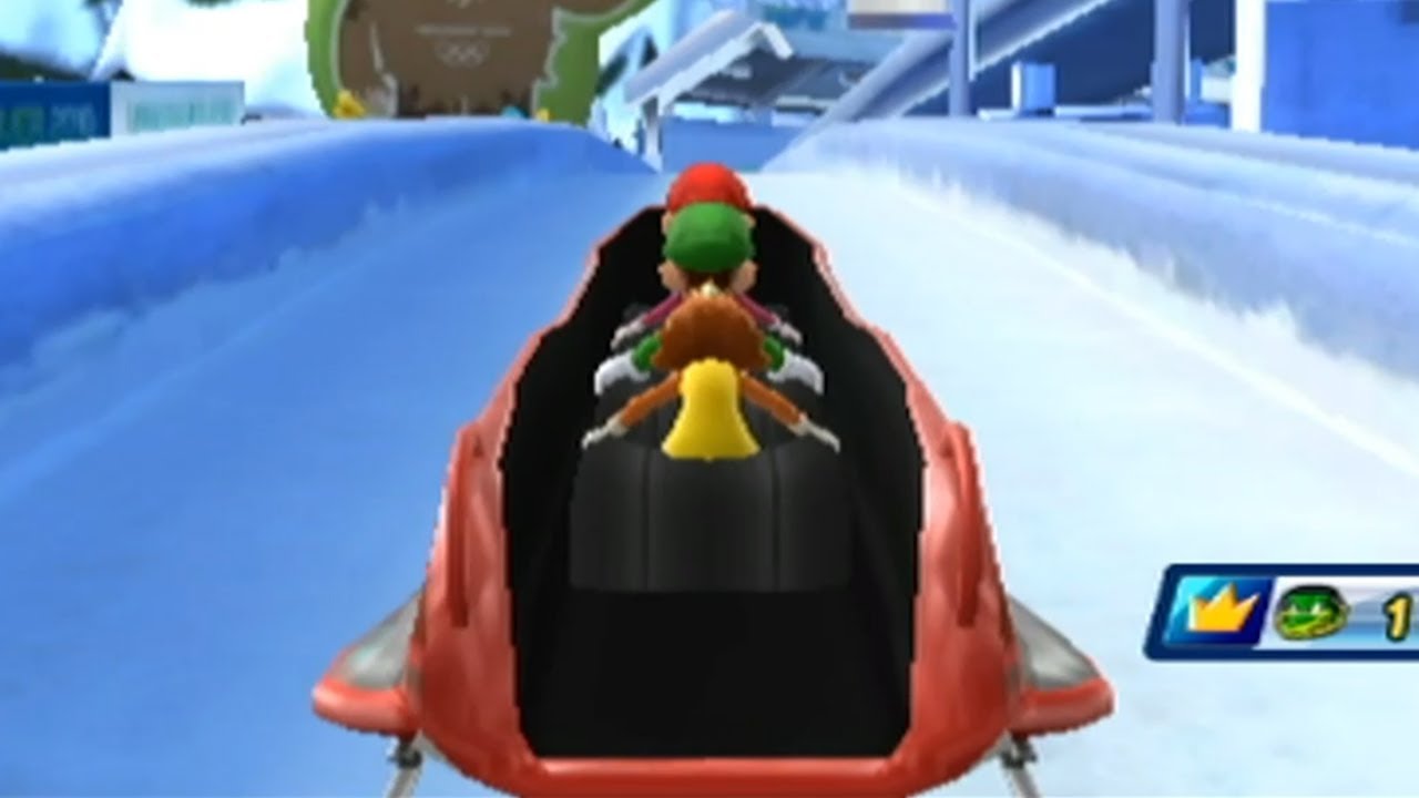Mario & Sonic at the Olympic Winter Games - All Characters Bobsleigh ...