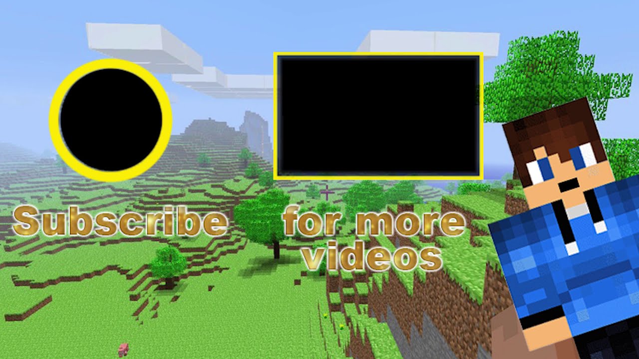 free minecraft outro template - YouTube