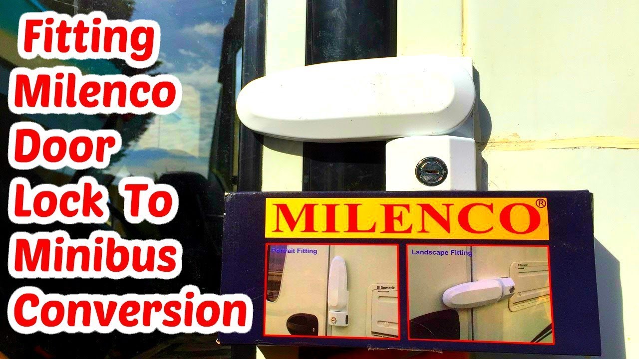 Campervan & Motorhome Security Lock Install - Milenco Door Lock - YouTube