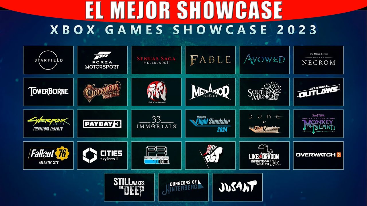 Reacción en directo al Xbox Showcase de 2023, el mejor showcase de este ...