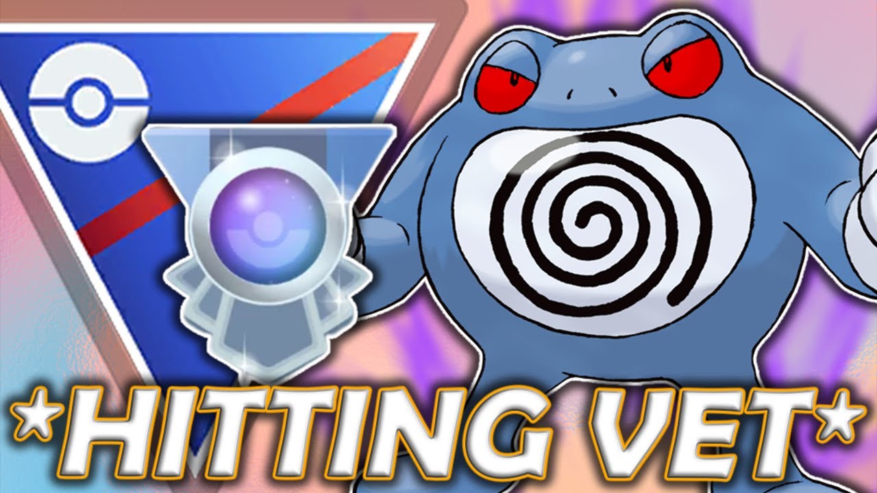 HITTING VETERAN RANK W/ SHADOW POLIWRATH in GREAT LEAGUE GO BATTLE ...