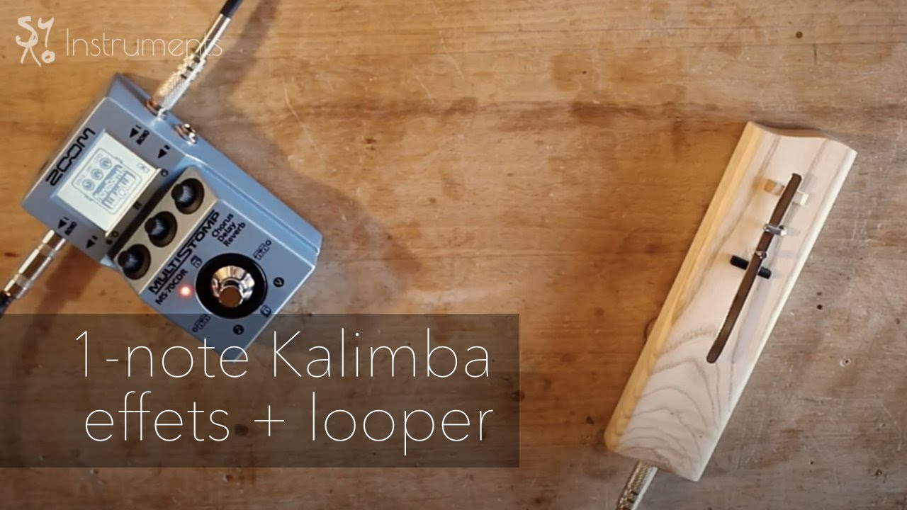 SYRO Instruments Kalimba 1 note - Zoom MS-70CDR - Ditto looper - YouTube
