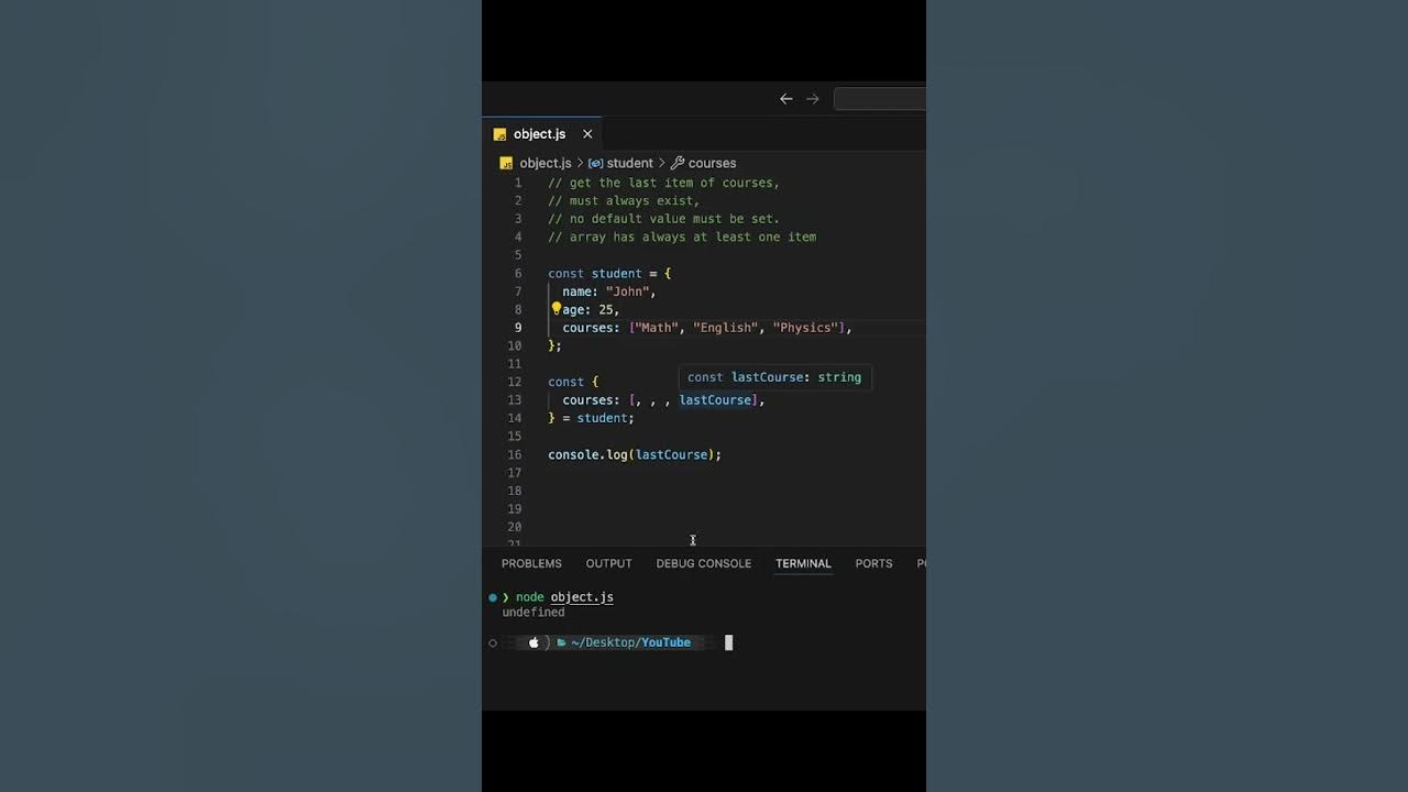 Array - Object in JavaScript - Challenge No 5 #programming #programminglanguage #javascript ...