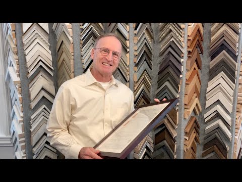 How to Frame a Two-Sided Document or Work of Art by Sturdy Waterman ...