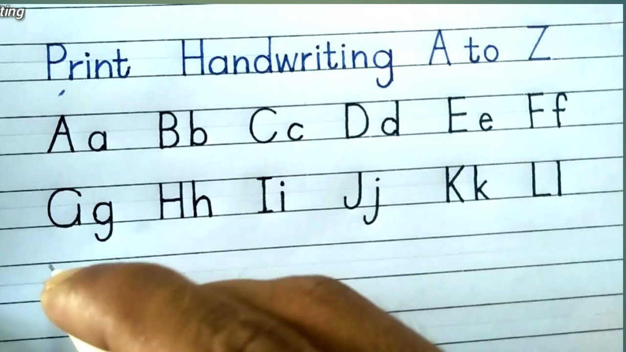 Print handwriting AtoZ | neat and clean handwriting | Calligraphy |RUA ...