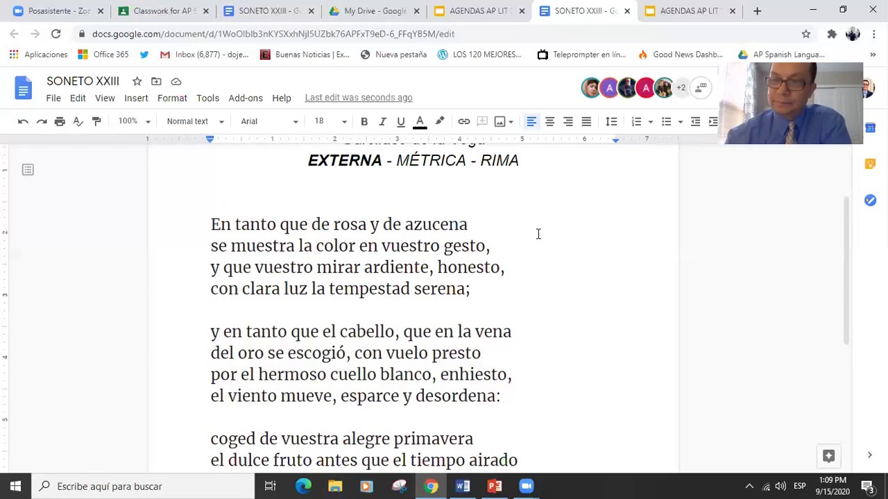 Análisis externo Soneto XXIII por Garcilaso de la Vega. - YouTube