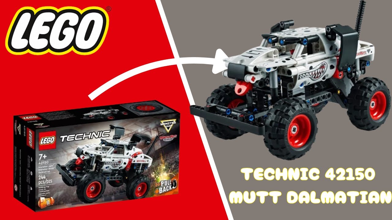 LEGO Technic MonsterJam "Monster Mutt Dalmatian" (42150) 244 pcs Step ...