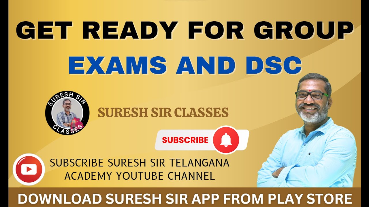 GET READY FOR GROUP EXAMS AND DSC # DOWNLOAD SURESH SIR APP @ OFFER ...