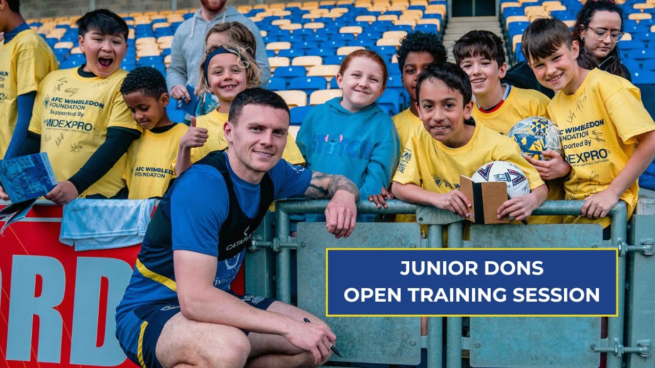Junior Dons Open Training Session 🙌 | Our Community 🟡🔵 - YouTube