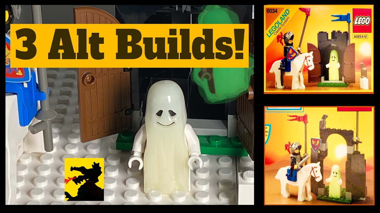 Lego 6034 - Black Monarch’s Ghost - With 3 alt builds - - YouTube