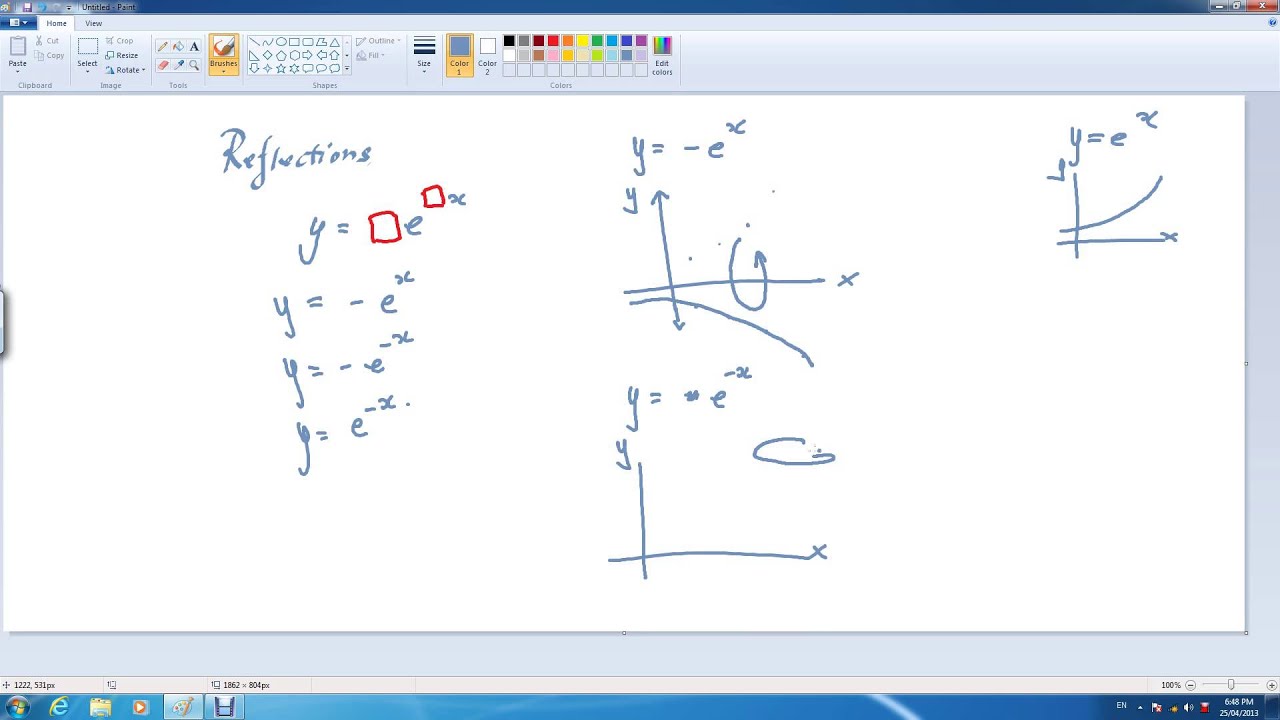 Exponential Graph Reflections - YouTube