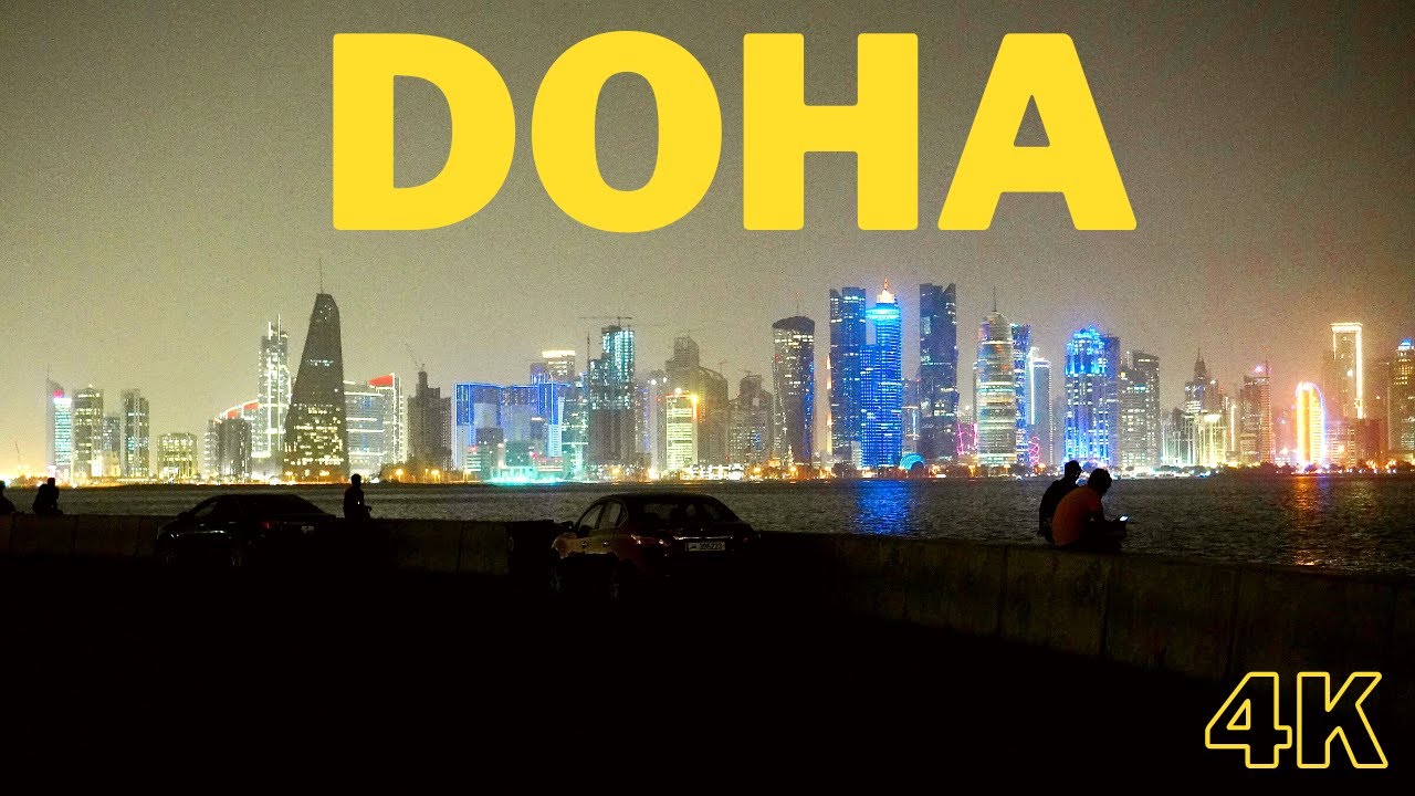 Doha at Night: 4K Drive Through the Jewel of Qatar - YouTube
