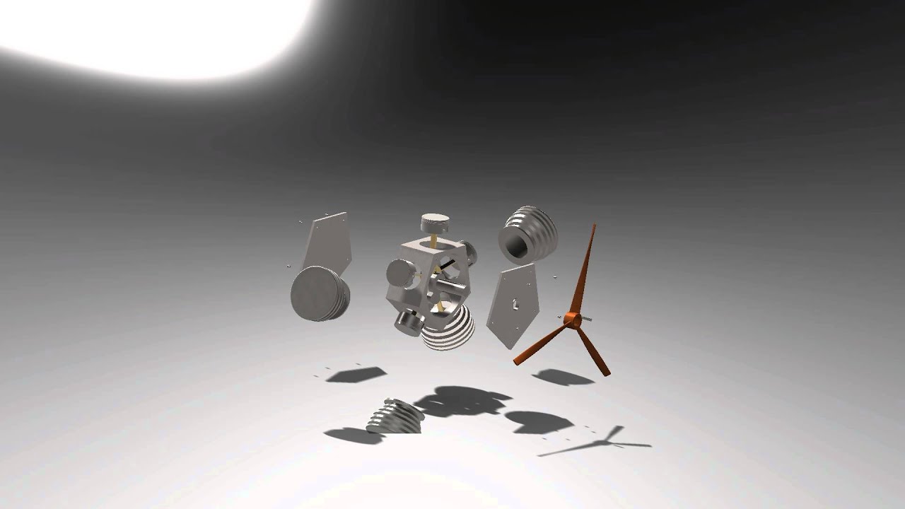 Solidworks Radial Engine - YouTube