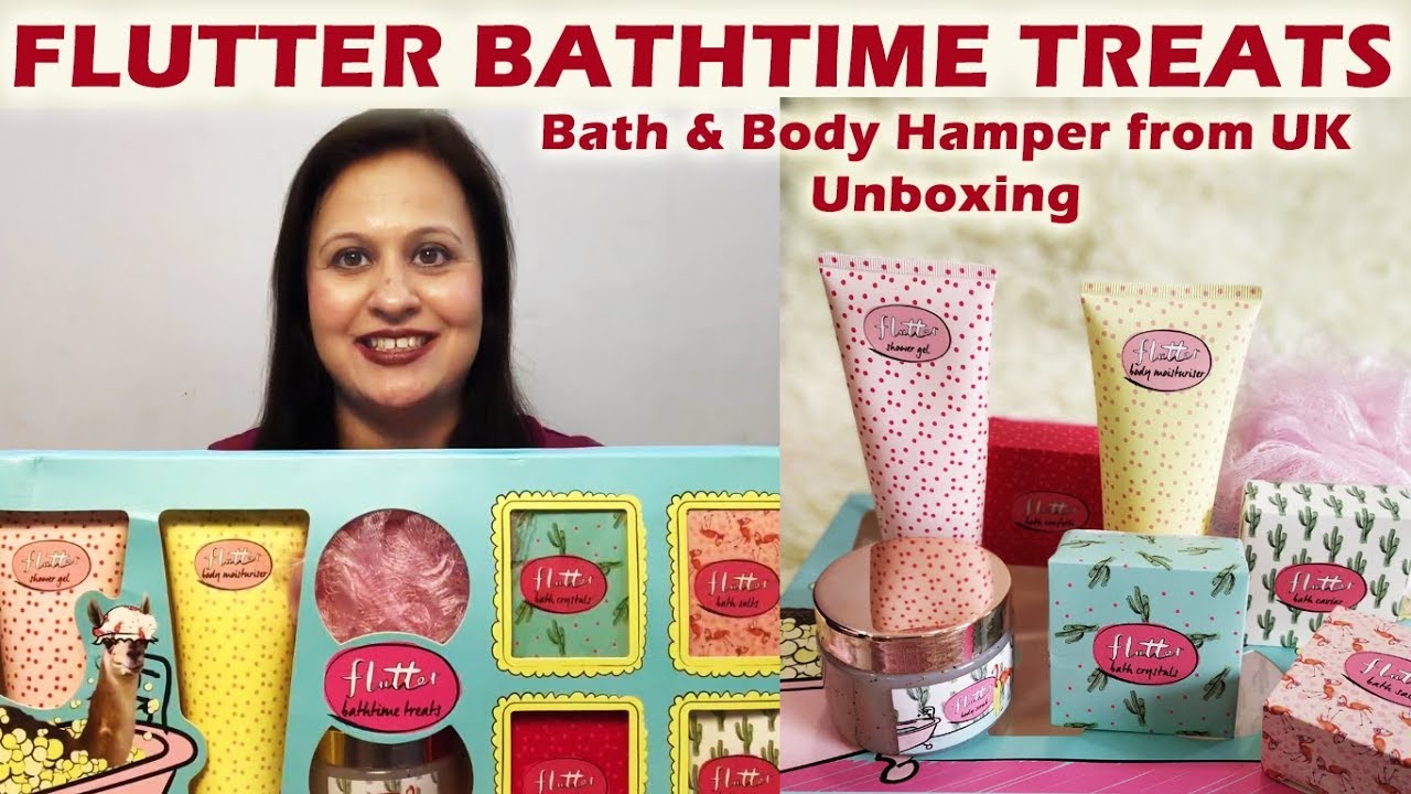 Flutter Bathtime Treats Gift Set - Bath & Body Hamper Unboxing - YouTube