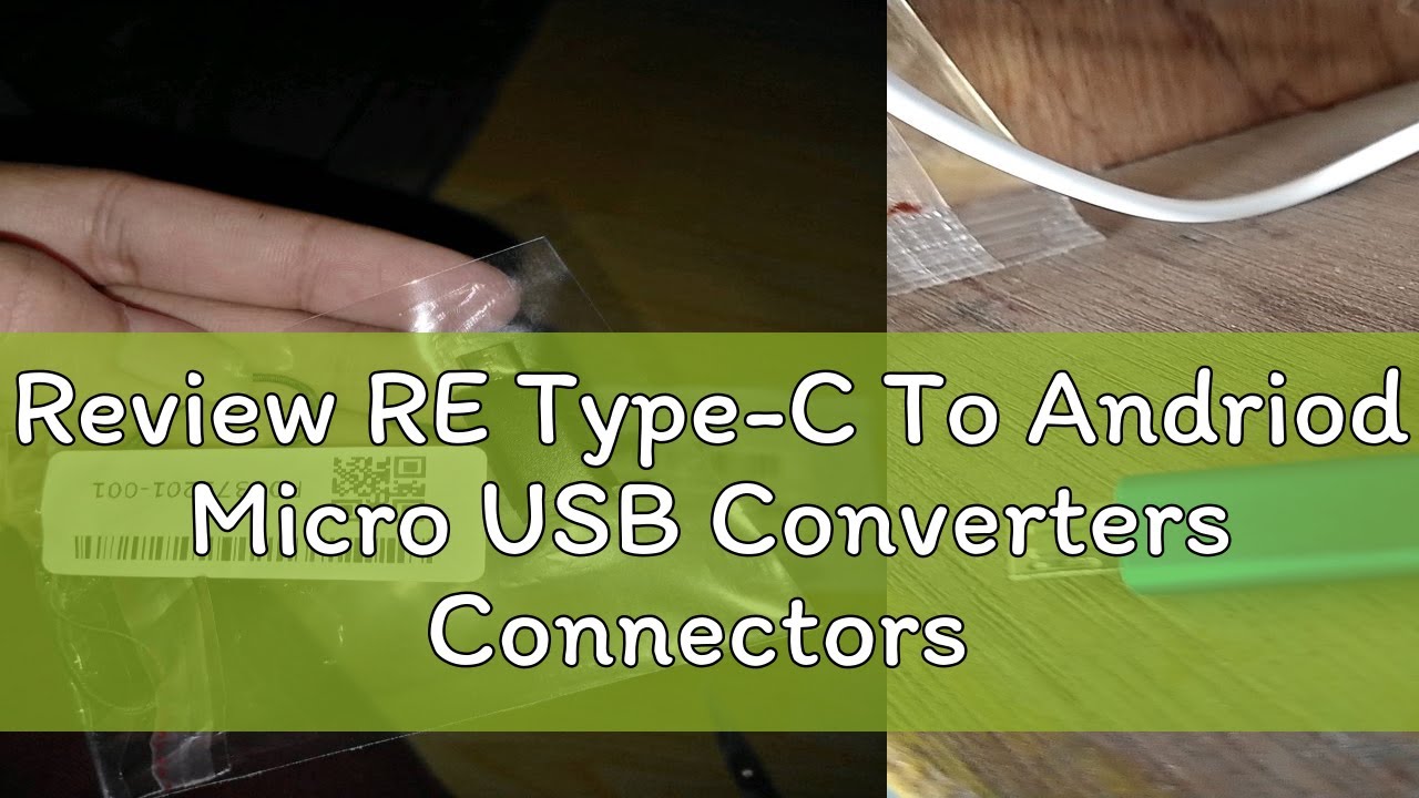 Review RE Type-C To Andriod Micro USB Converters Connectors Adapter ...