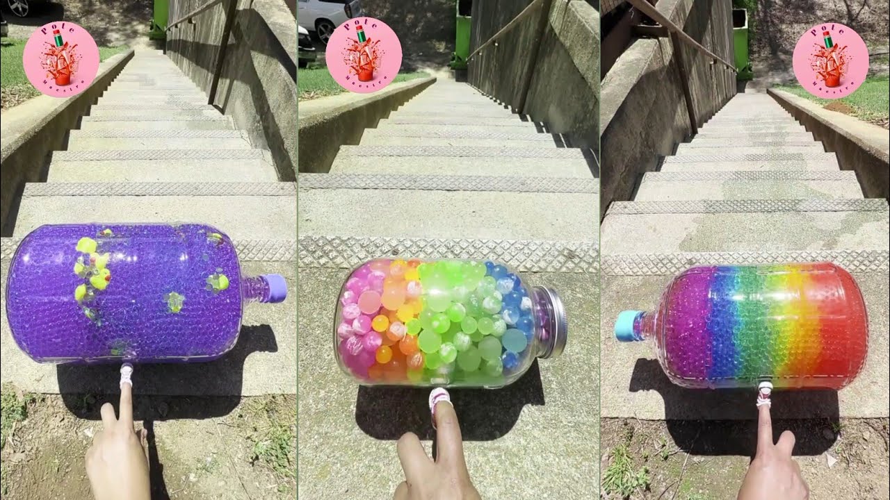 Throwing Bottle Down Stairs -271 | Breaking glass bottle | Crushing ...