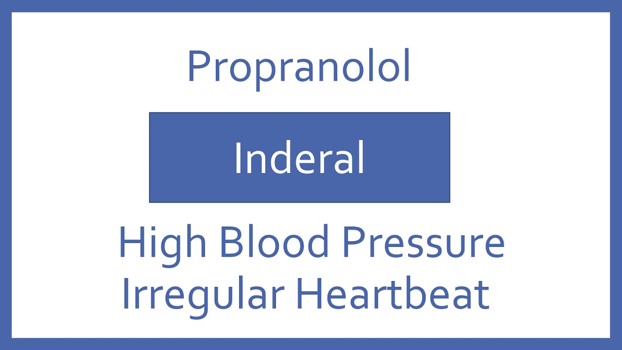 Propranolol Pronunciation - Generic Name, Brand Name, Indication (Top ...