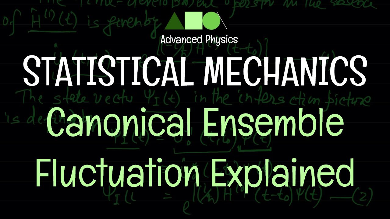Statistical Mechanics - Canonical Ensemble : Fluctuation Explained ...