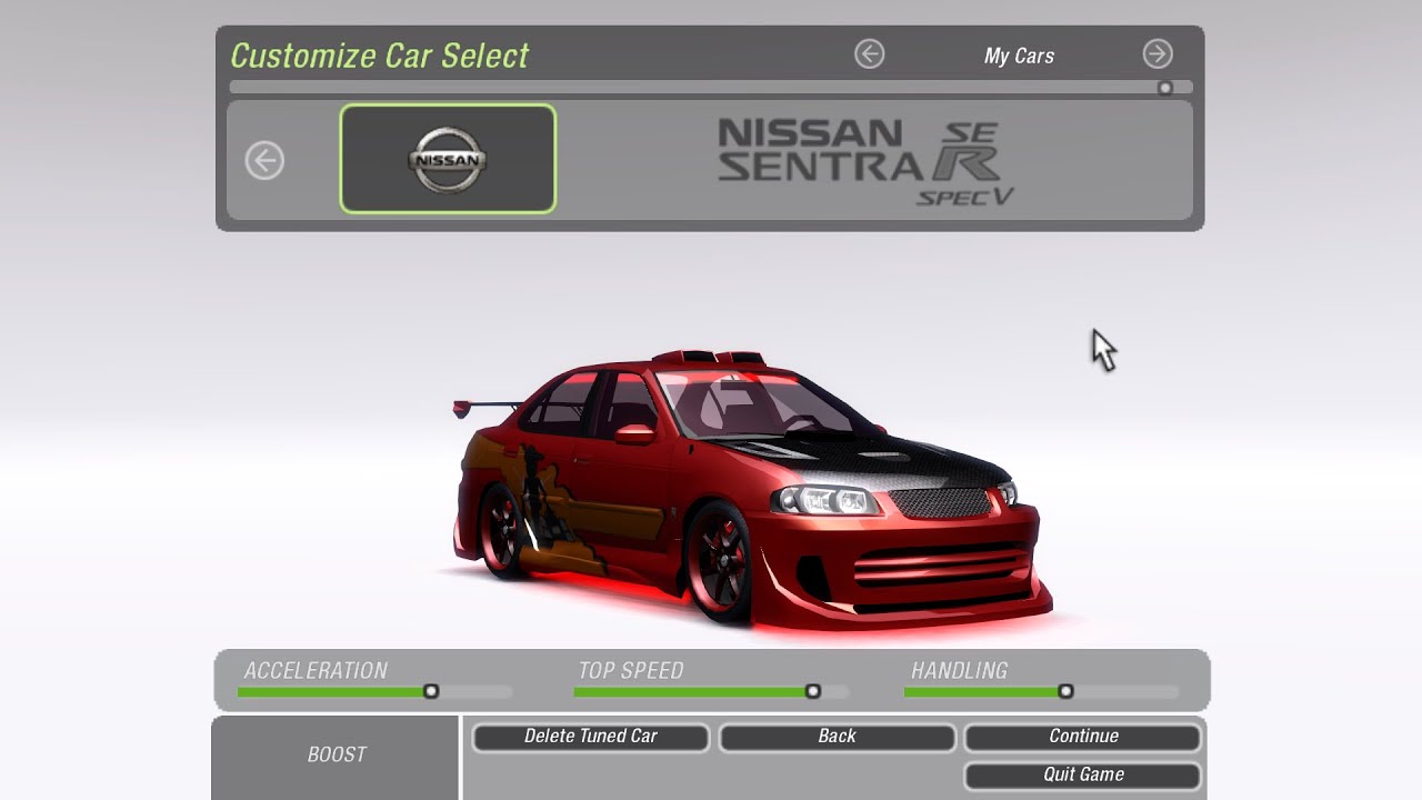 Need for Speed Underground 2 Overtune: Nissan Sentra SE-R Spec V '04 ...