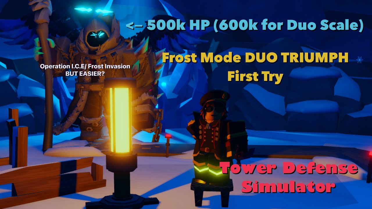 Tower Defense Simulator (TDS) - NEW Frost Mode DUO TRIUMPH First Try ...