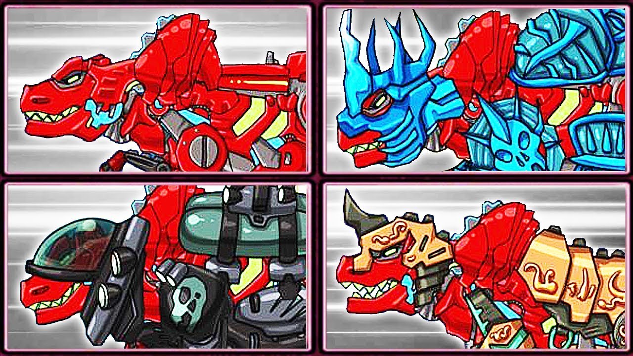 Dino Robot Deluxe: T-Rex + Dino Robot Adventure: Tyranno Red | Eftsei ...