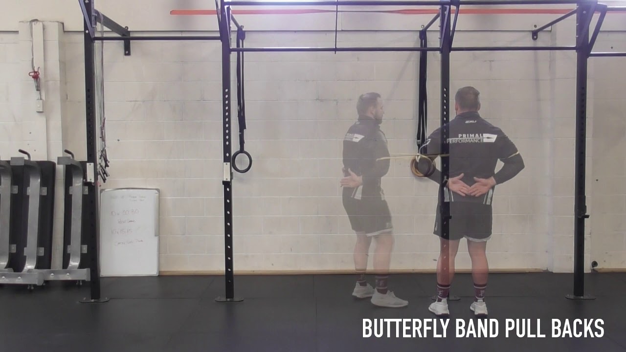 BUTTERFLY BAND PULL BACKS - YouTube