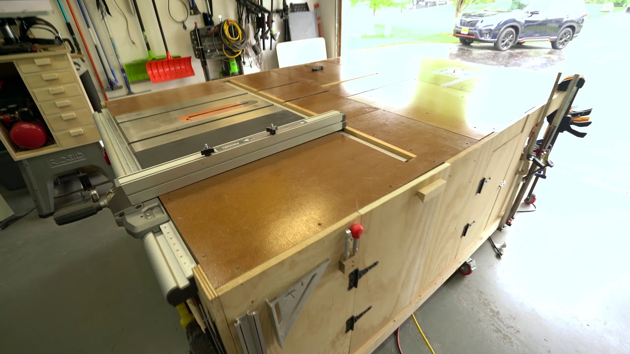 My Flip-top Workbench Build Walk-a-round - YouTube