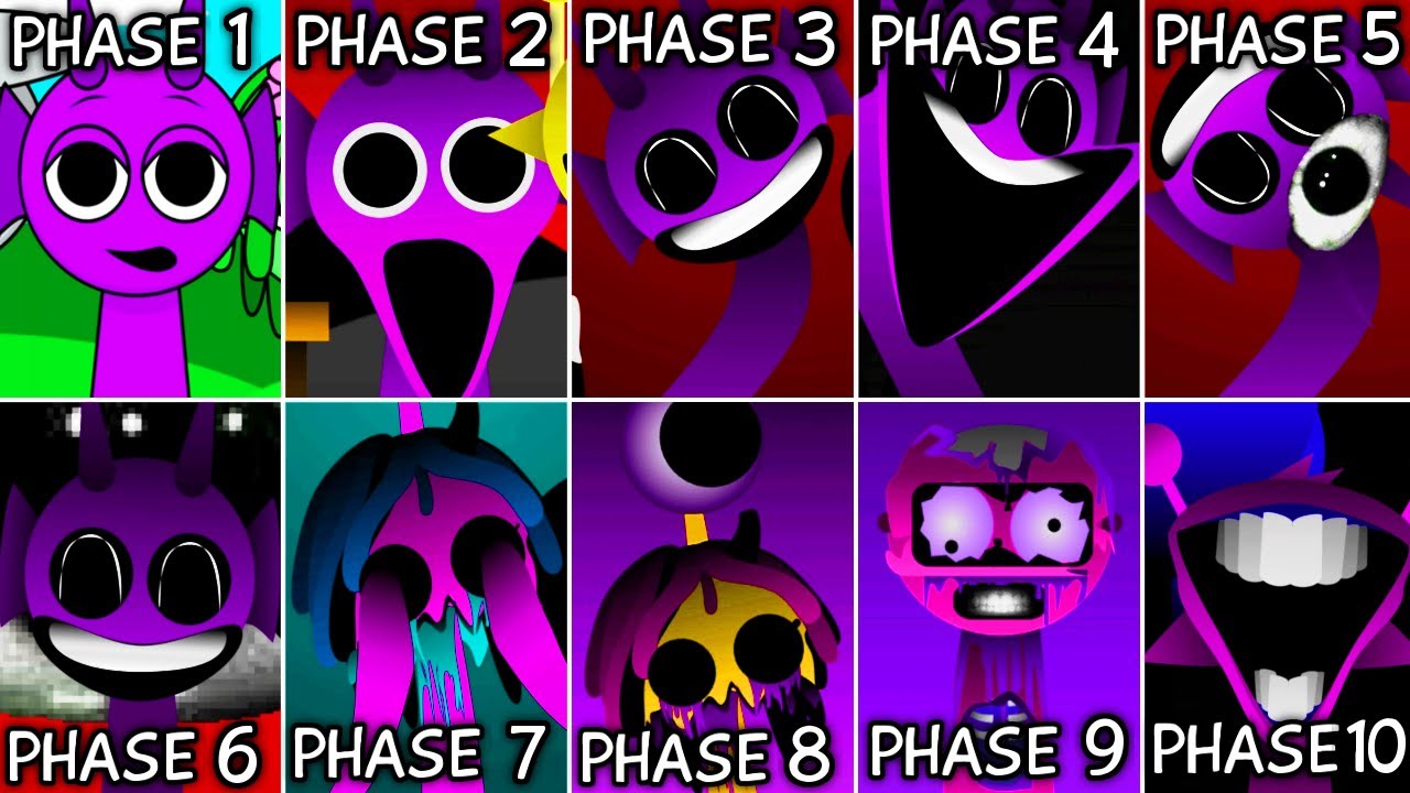 Incredibox Sprunki ALL Phases (1-10 PHASES) - YouTube