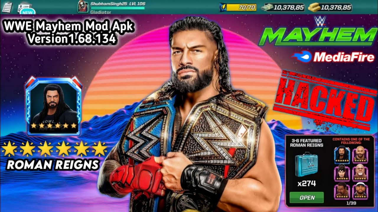 [1.68.134] WWE MAYHEM MOD APK (Unlimited,Gold/Cash) 2023 || SHUBHAM ...