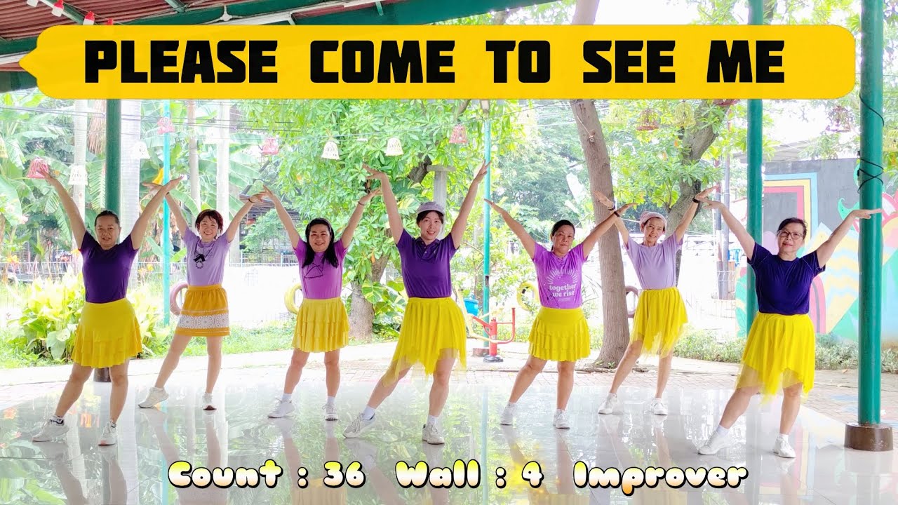 PLEASE COME TO SEE ME - LINEDANCE - YouTube