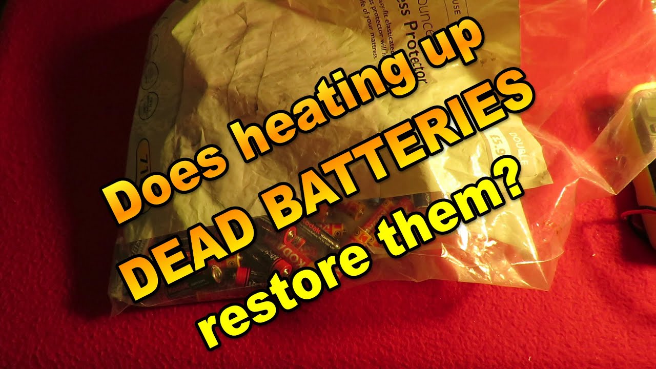 Does heating up dead batteries restore them? - YouTube