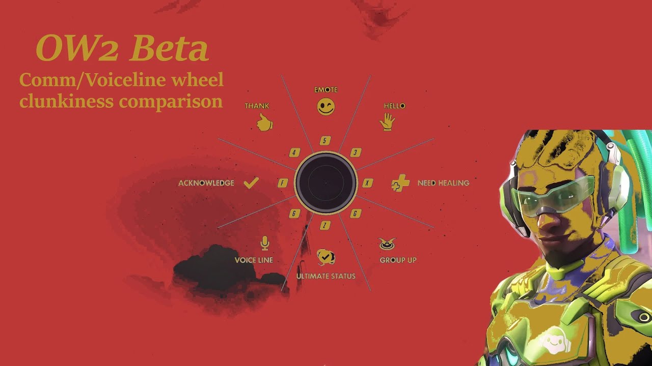 overwatch 2 emote and voiceline wheel got broked - YouTube