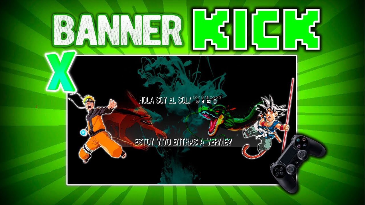 CREA TU BANNER PARA KICK PLANTILLAS DESCARGABLES REGALOS - YouTube