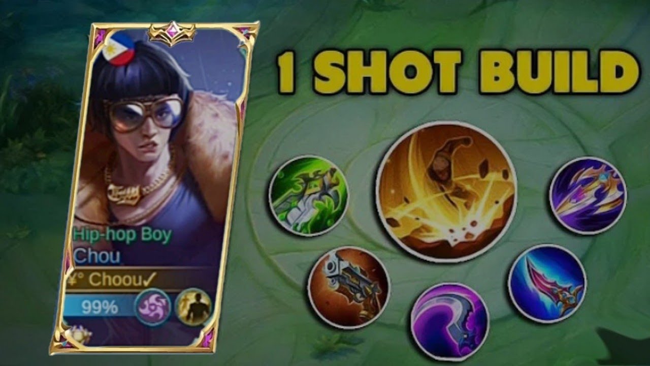 CHOU ONE SHOT BUILD IS HERE😱!!MY TEAM PICK PICK MY GUSION THAT'S WHY I ...