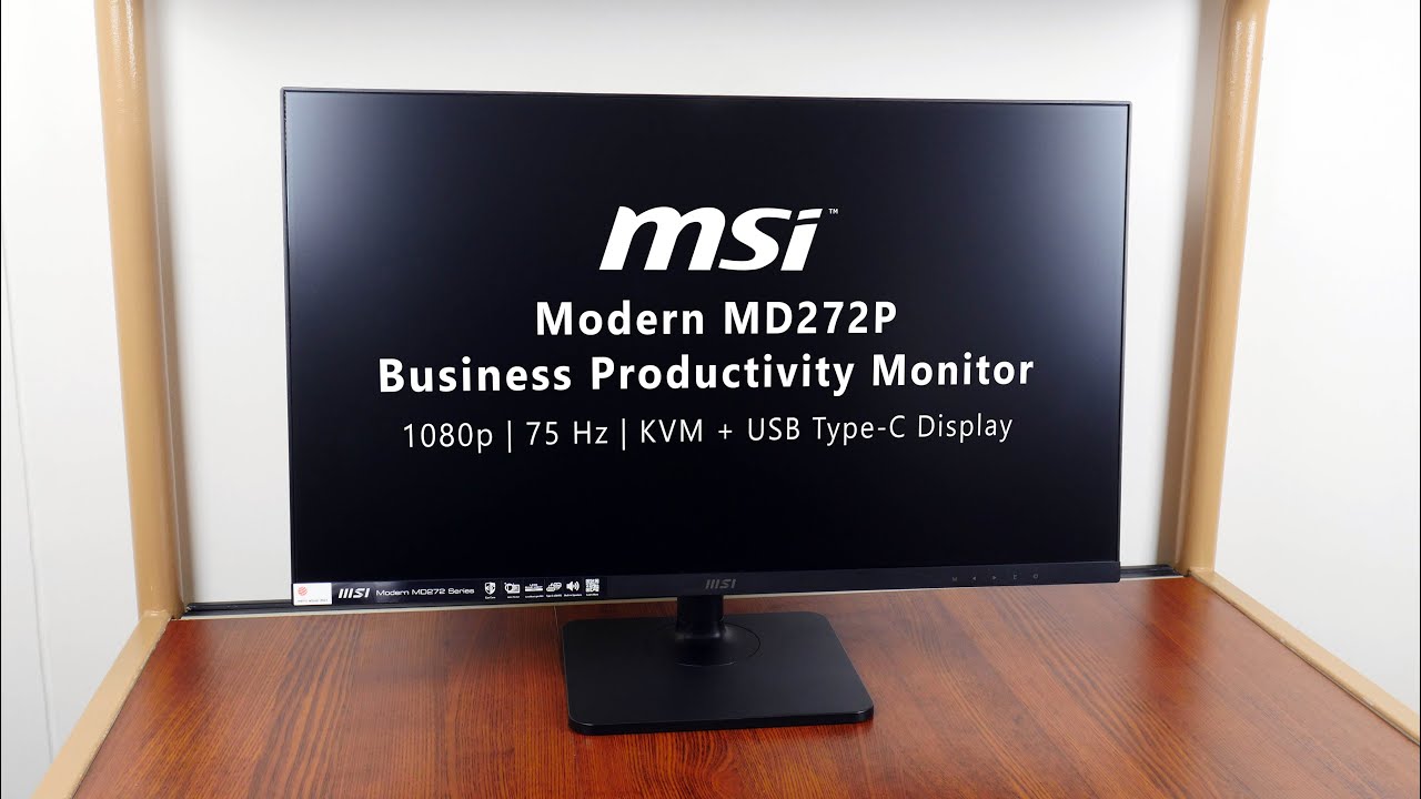 Review: MSI Modern MD272P 27" 1080p Monitor - USB Type-C Display with ...