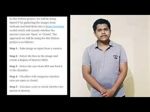 Driver Drowsiness Detection using Python - YouTube