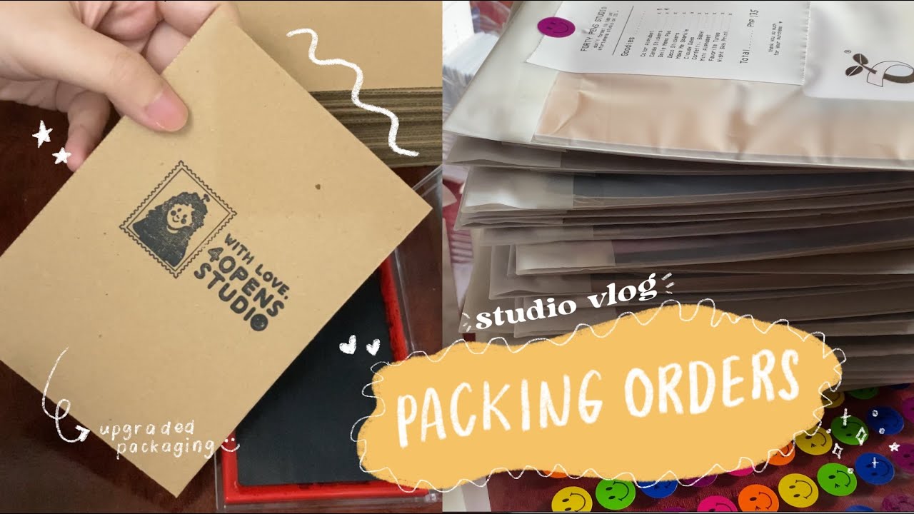 studio vlog ep. 06 ･ﾟ:* all about packing orders and making upgraded ...