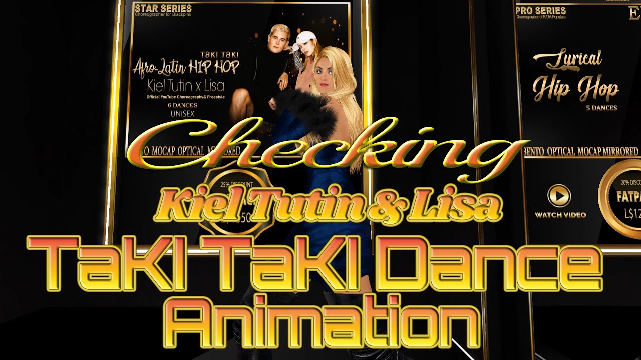 Checking "TAKI TAKI" Dance Animation - YouTube