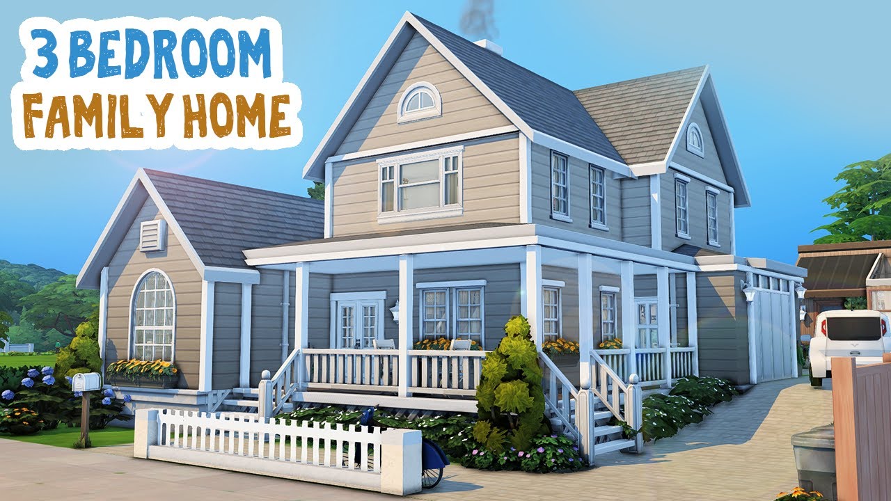 3 Bedroom Family Home 🏡 || The Sims 4: Speed Build - YouTube