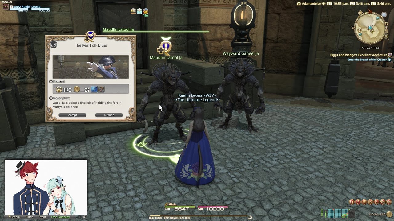 [Blue Mage Sidequests] Final Fantasy XIV: "The Real Folk Blues" BLU Lv ...